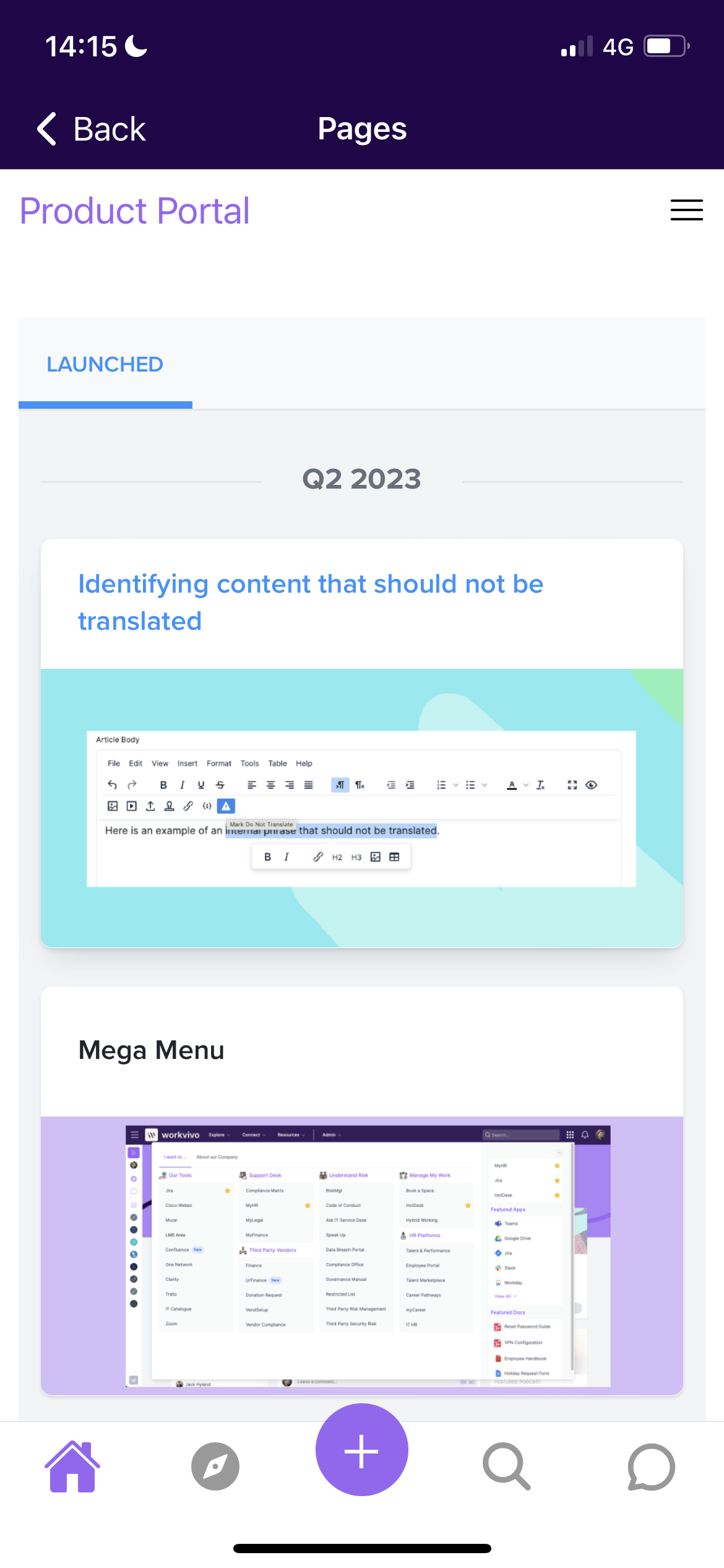 Embedding iFrames – Workvivo Help Center