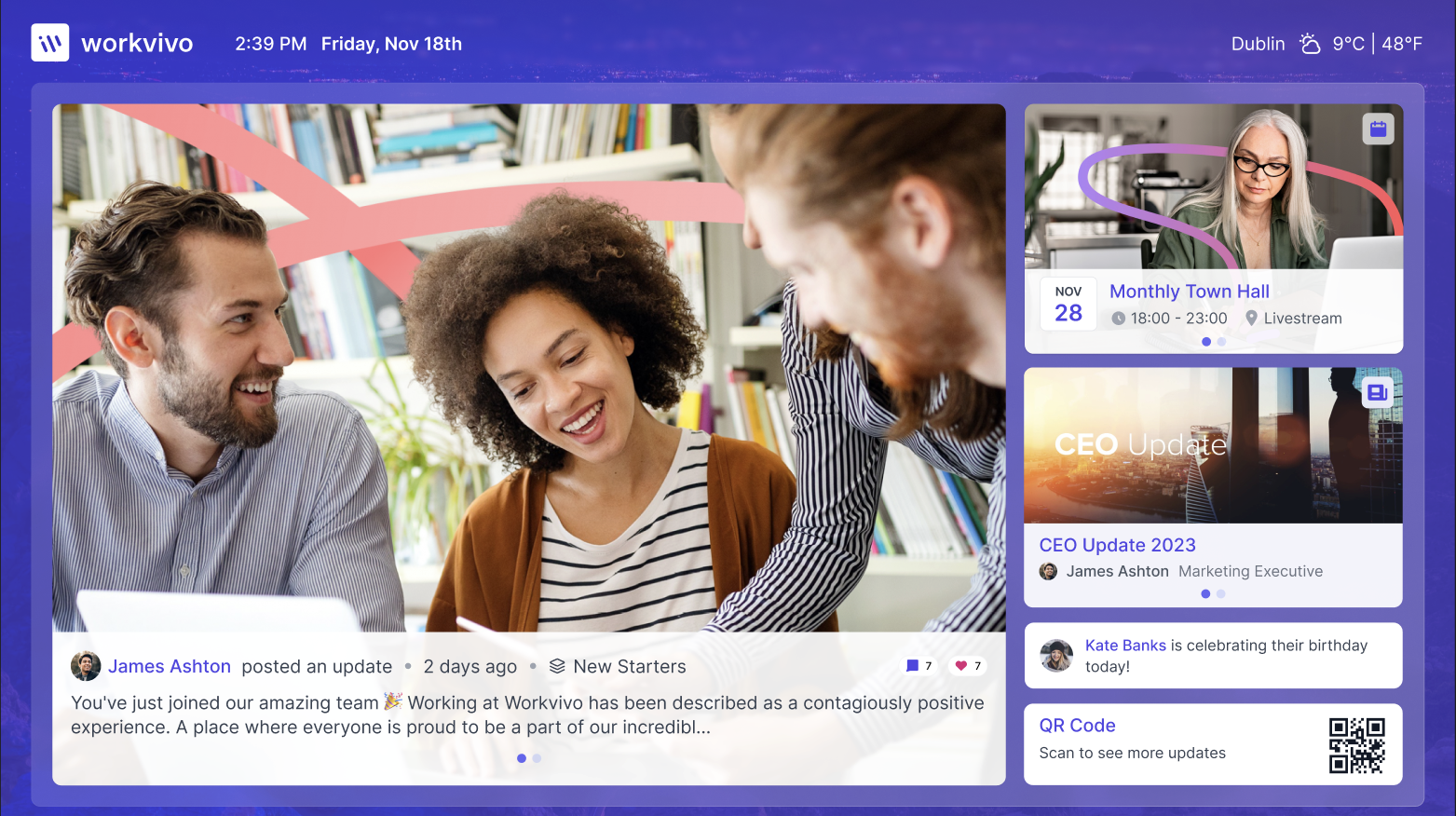 Workvivo TV Templates – Workvivo Help Center
