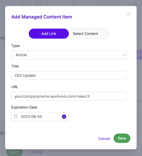 Workvivo TV Templates – Workvivo Help Center