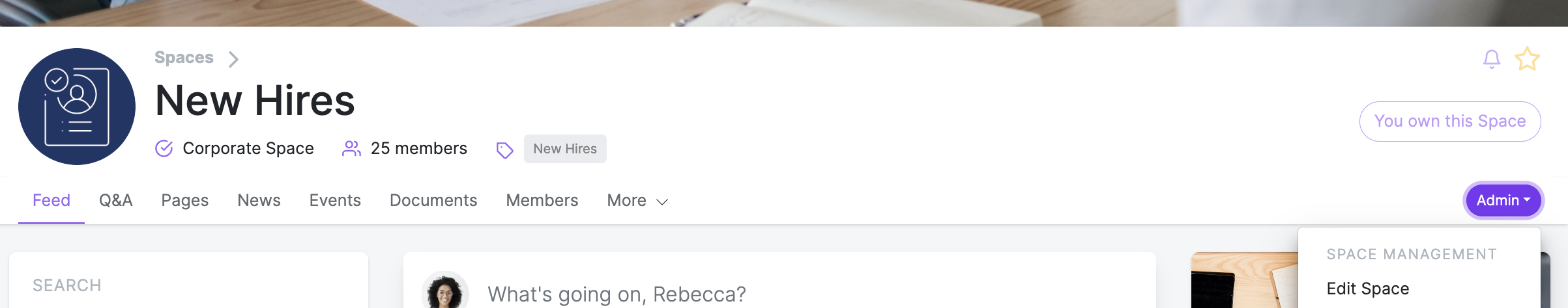 Creating a Community Space – Workvivo Help Center & Customer Support