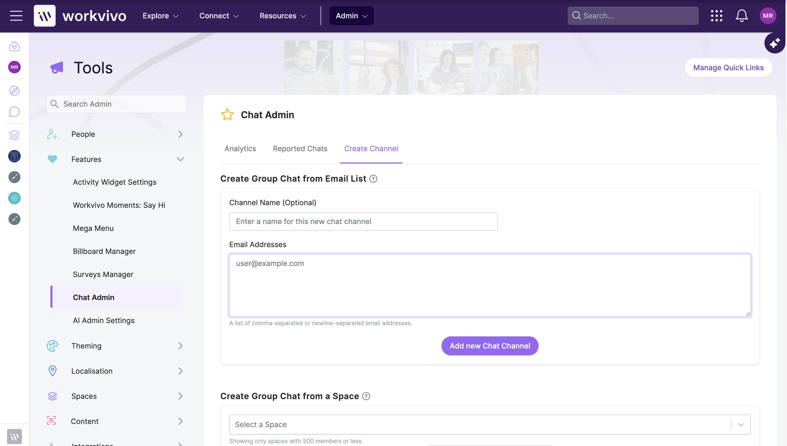 Chat - Creating Channels with Larger Audiences – Workvivo Help Center ...