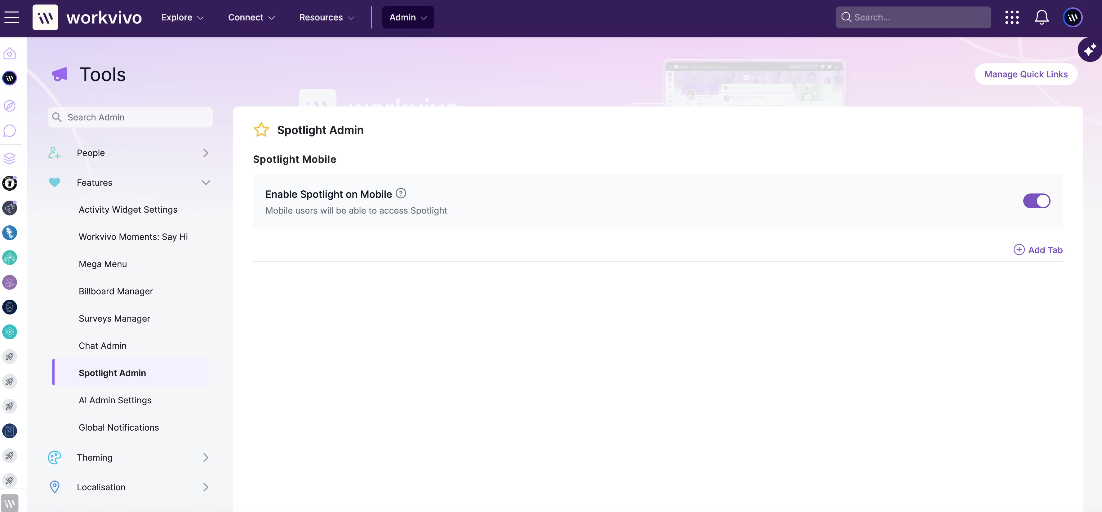 Customizable Spotlight Mobile Widgets – Workvivo Help Center & Customer ...