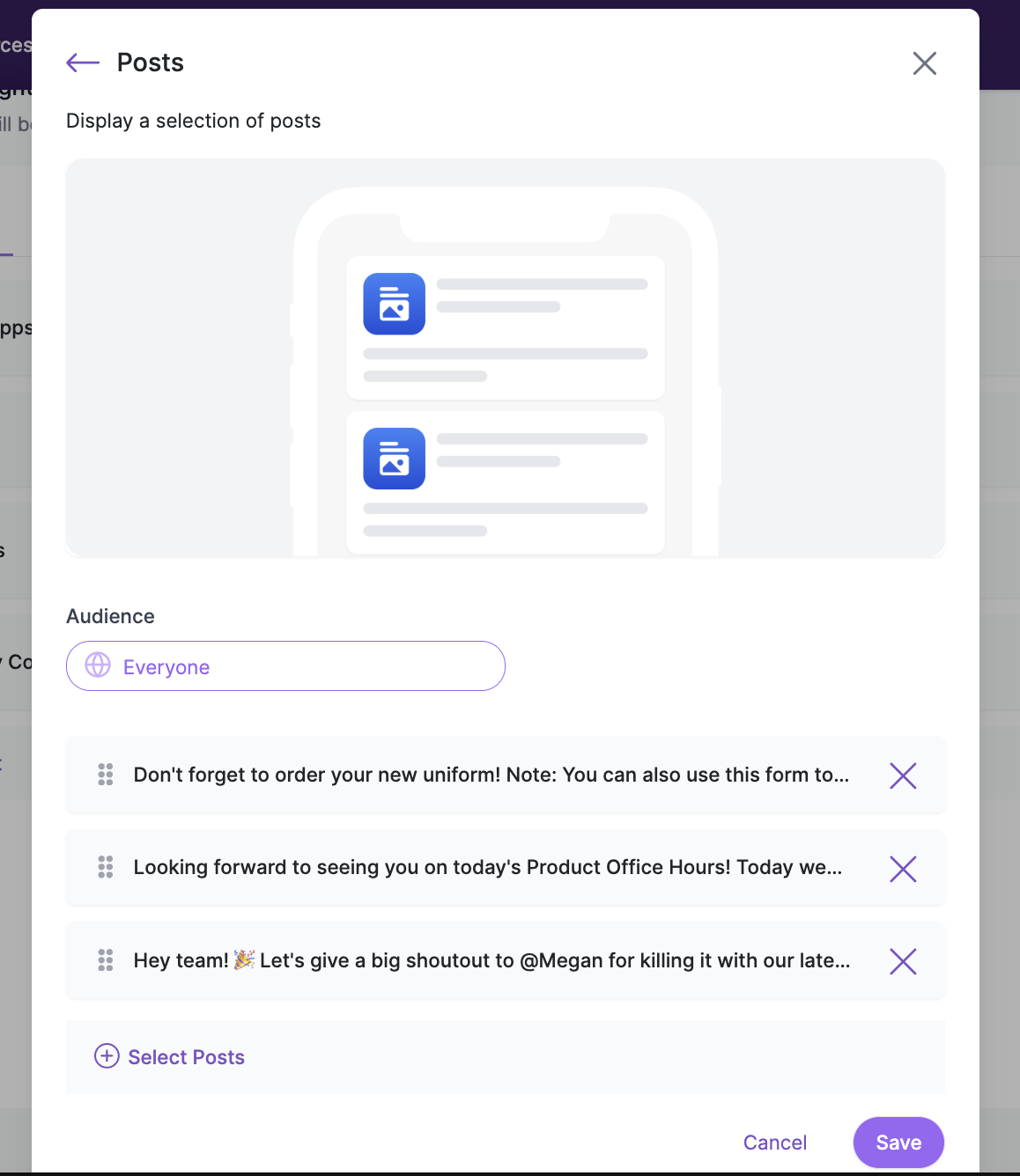 Customizable Spotlight Mobile Widgets – Workvivo Help Center & Customer ...