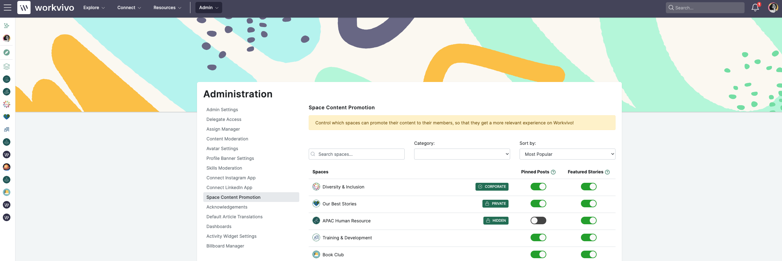 Space Content Promotion – Workvivo Help Center