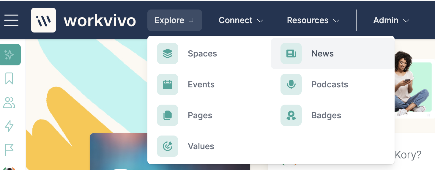 Creating a Global / Team News Article – Workvivo Help Center