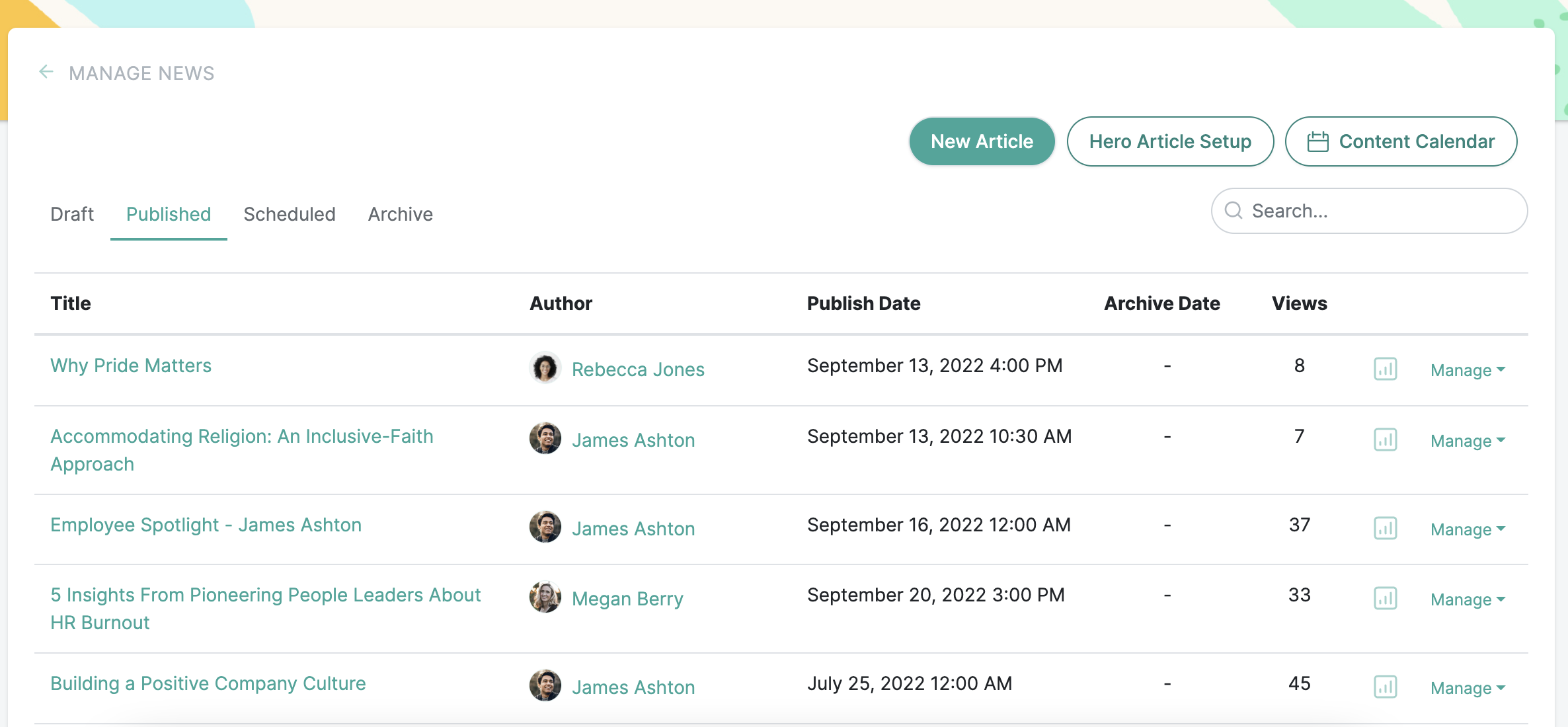 Setting up a Hero Article / Featured Story – Workvivo Help Center