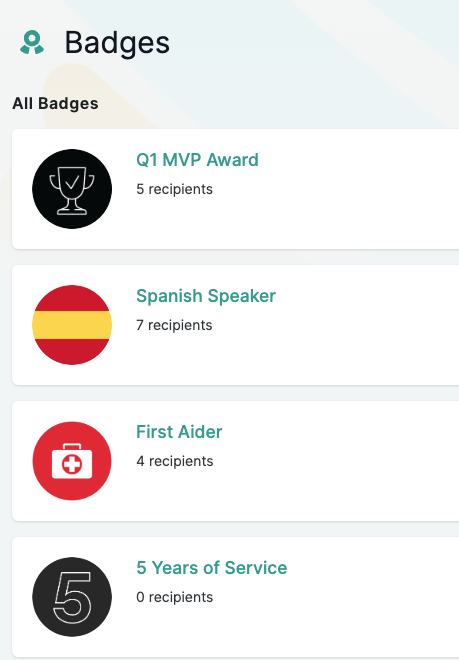 Recognizing Colleagues with Badges – Workvivo Help Center